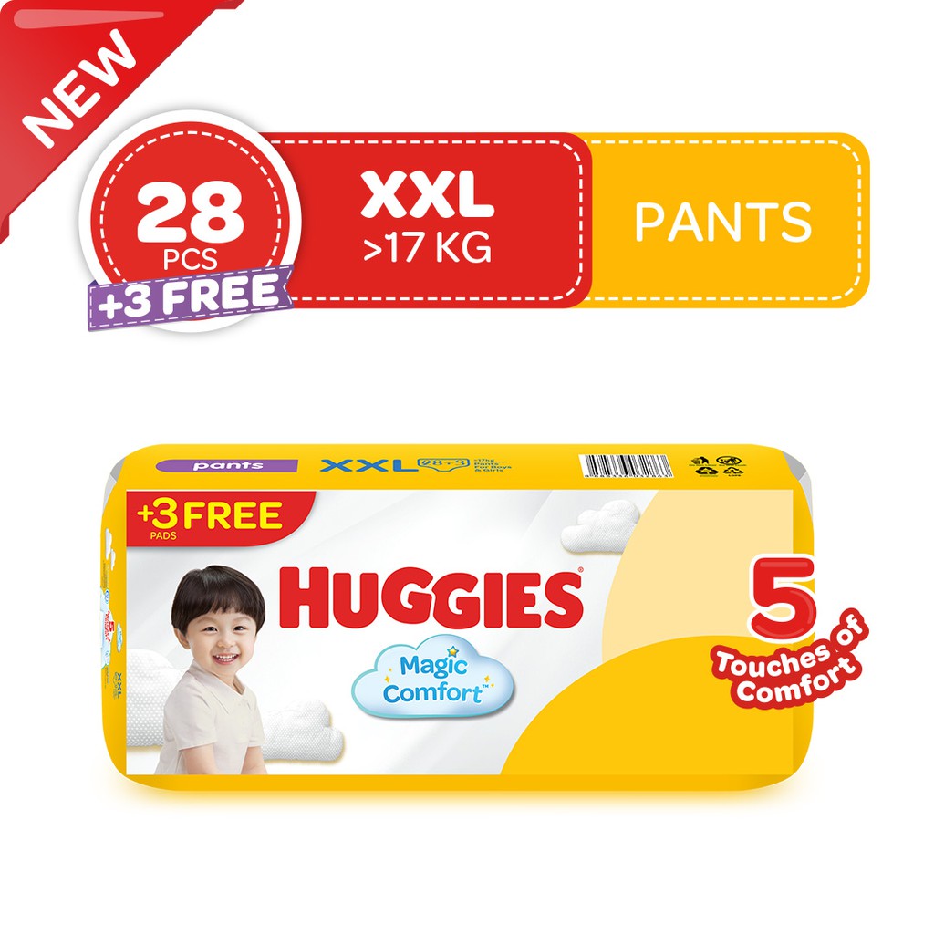 Huggies Magic Comfort Jumbo XXL - 31 pcs | Shopee Philippines