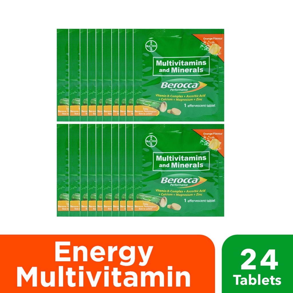 Berocca Orange Sachet - 24s | Shopee Philippines