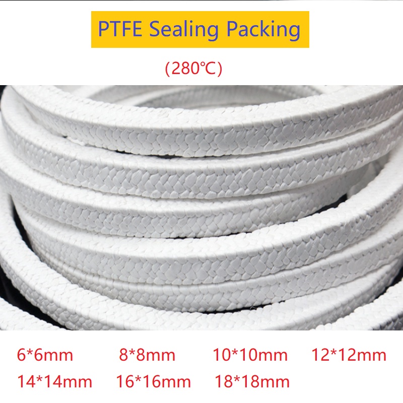 1Meter 4mm~18mm PTFE braided Compression Packing acrylic fiber packing ...