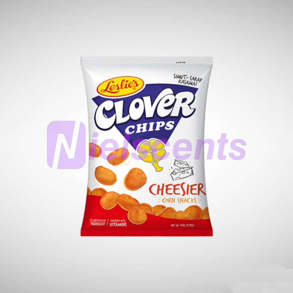 Leslie Clover Chips Cheesier Corn Snacks 85G | Shopee Philippines