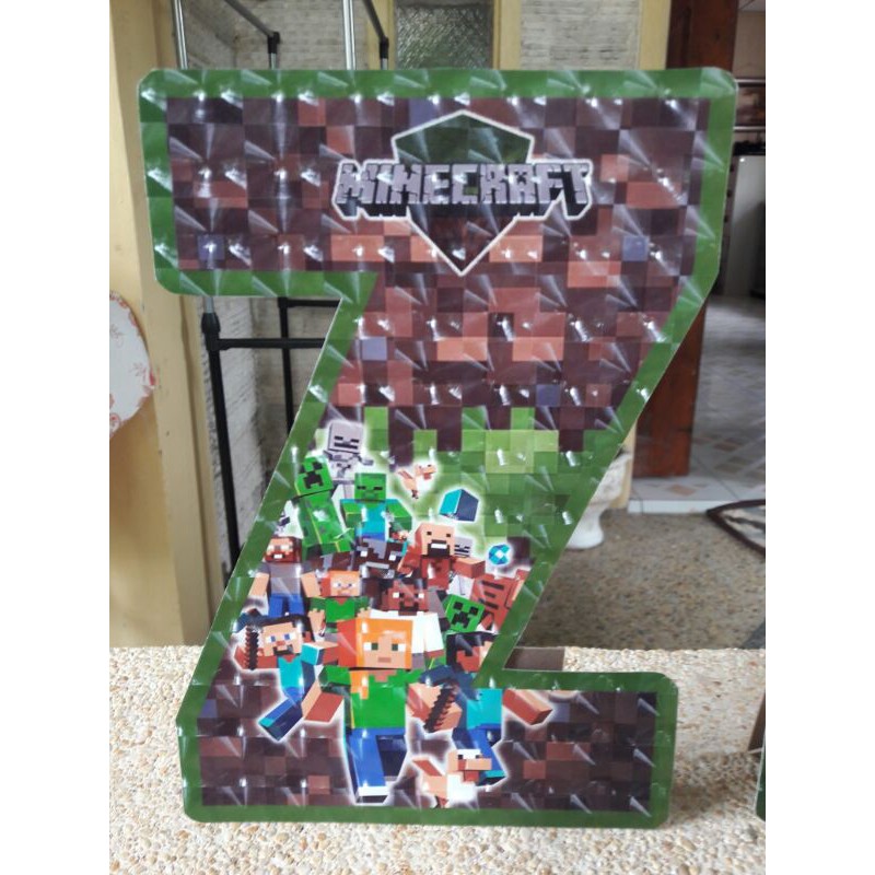 Minecraft letter standee | BeeCost