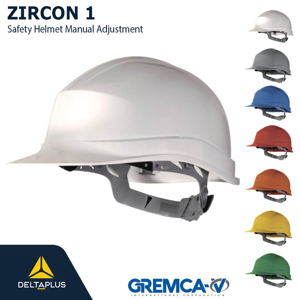 Delta Plus ZIRCON 1 - Safety Helmet With Chin Strap Hard Hat Bump Cap ...