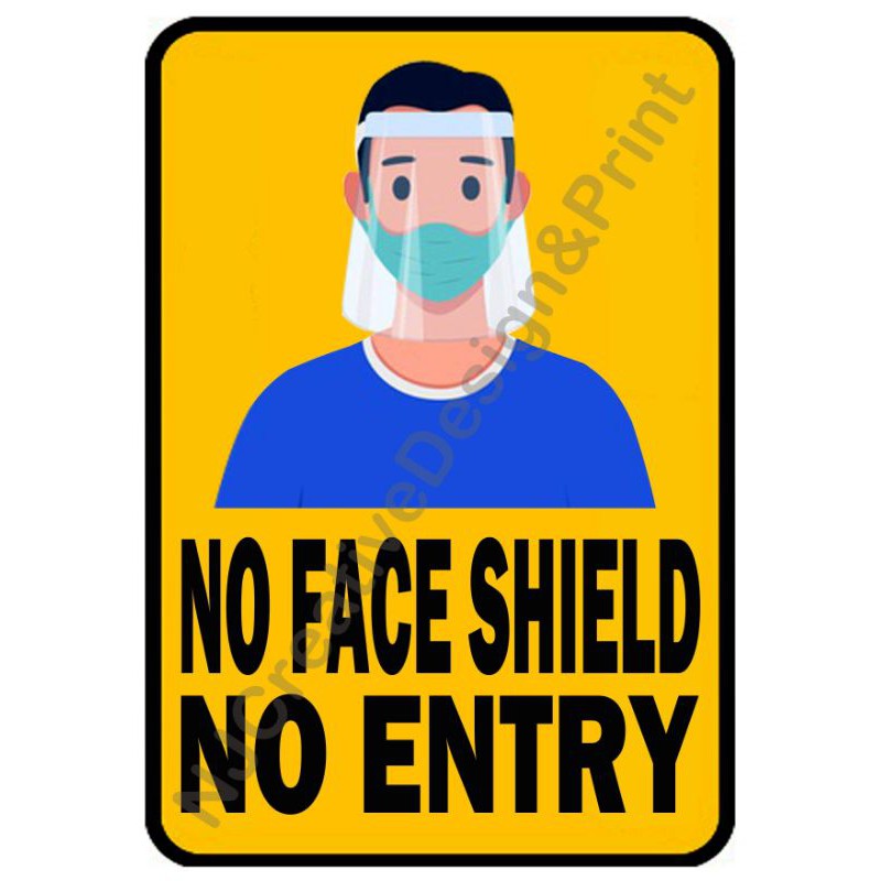 No Face Shield No Entry | Shopee Philippines