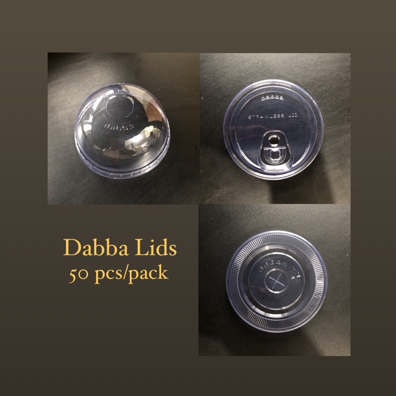 (50 pieces) Dabba Lids ONLY | Flat, Strawless & Dome) | Shopee Philippines
