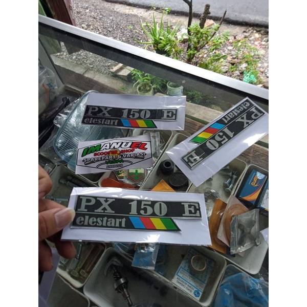 Emblem VESPA PX 150 elestart logo VESPA PX series Writing VESPA PX150E ...