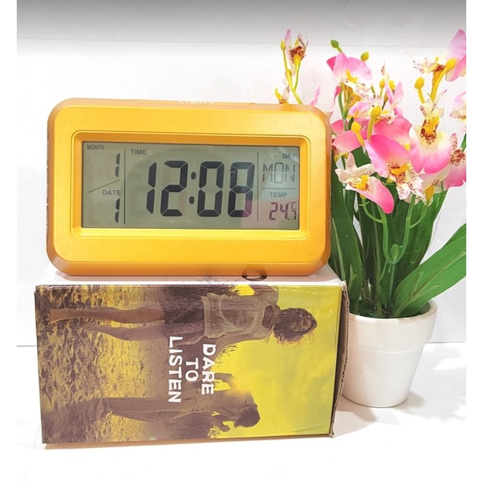 KENKO KK-2616 VOICE CONTROL BACKLIGHT LCD ALARM CLOCK | Shopee Philippines