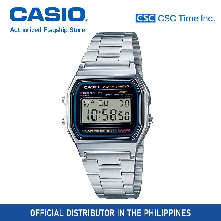 Casio Vintage (A158WA-1DF) Silver Stainless Steel Strap Digital Watch | Shopee Philippines