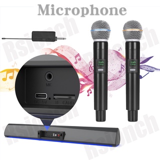 Home Theater Microphone Sound Bar KTV Wireless Karaoke EQ TV Speaker ...
