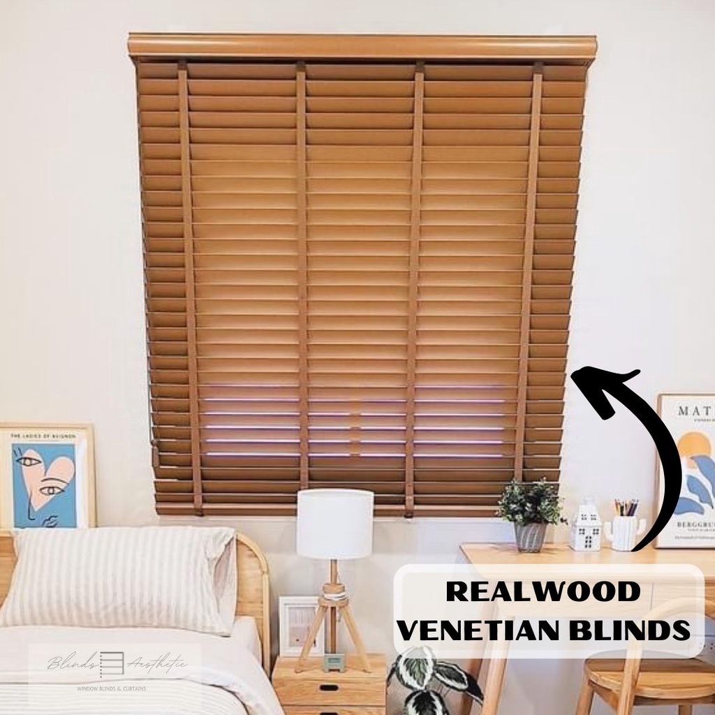 REAL WOOD Venetian Blinds (LADDER TYPE SUPPORT) LOSA - we customize ...