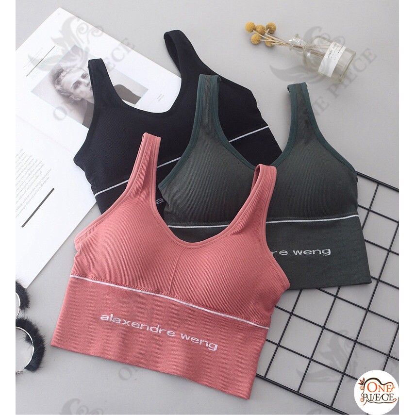 Women's Bralette Cotton Solid Color Camisole Bra Tube Top Sando DS4 ...