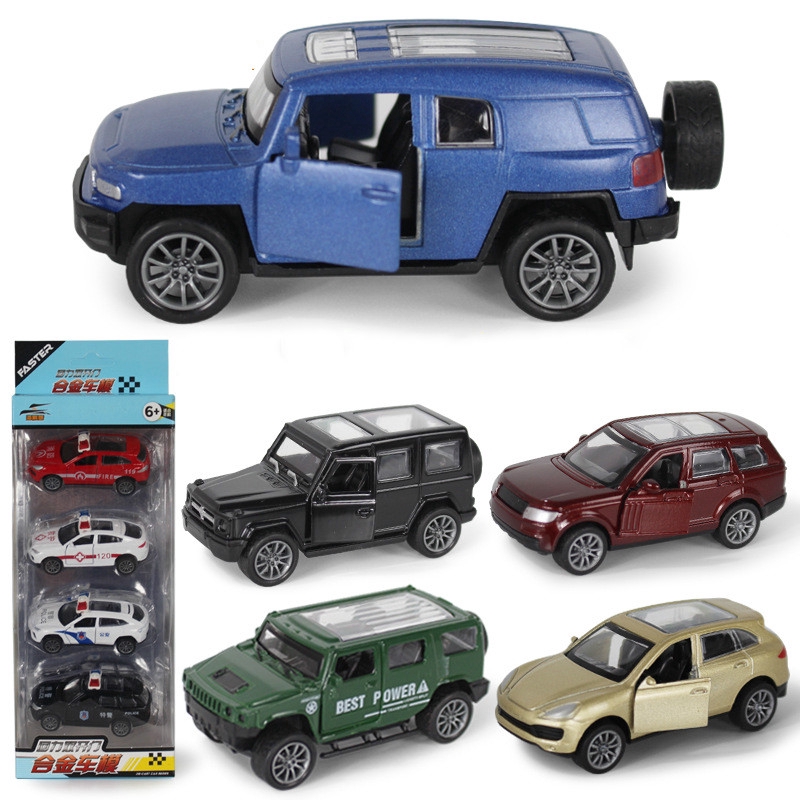 4PCS Metal Diecast SUV Model Car Toy Set | Shopee Philippines