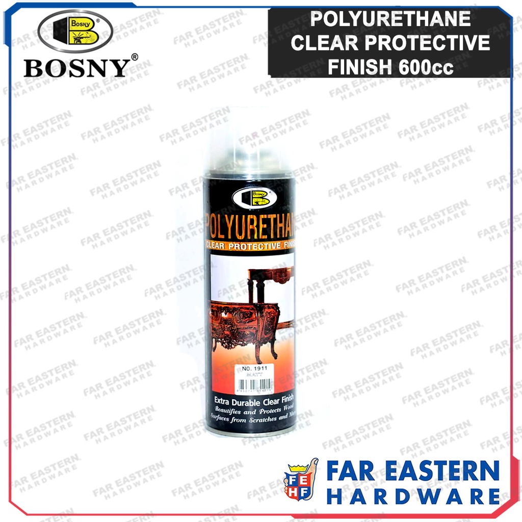 BOSNY Polyurethane PU Clear Protective Finish Gloss | Matte 600cc ...