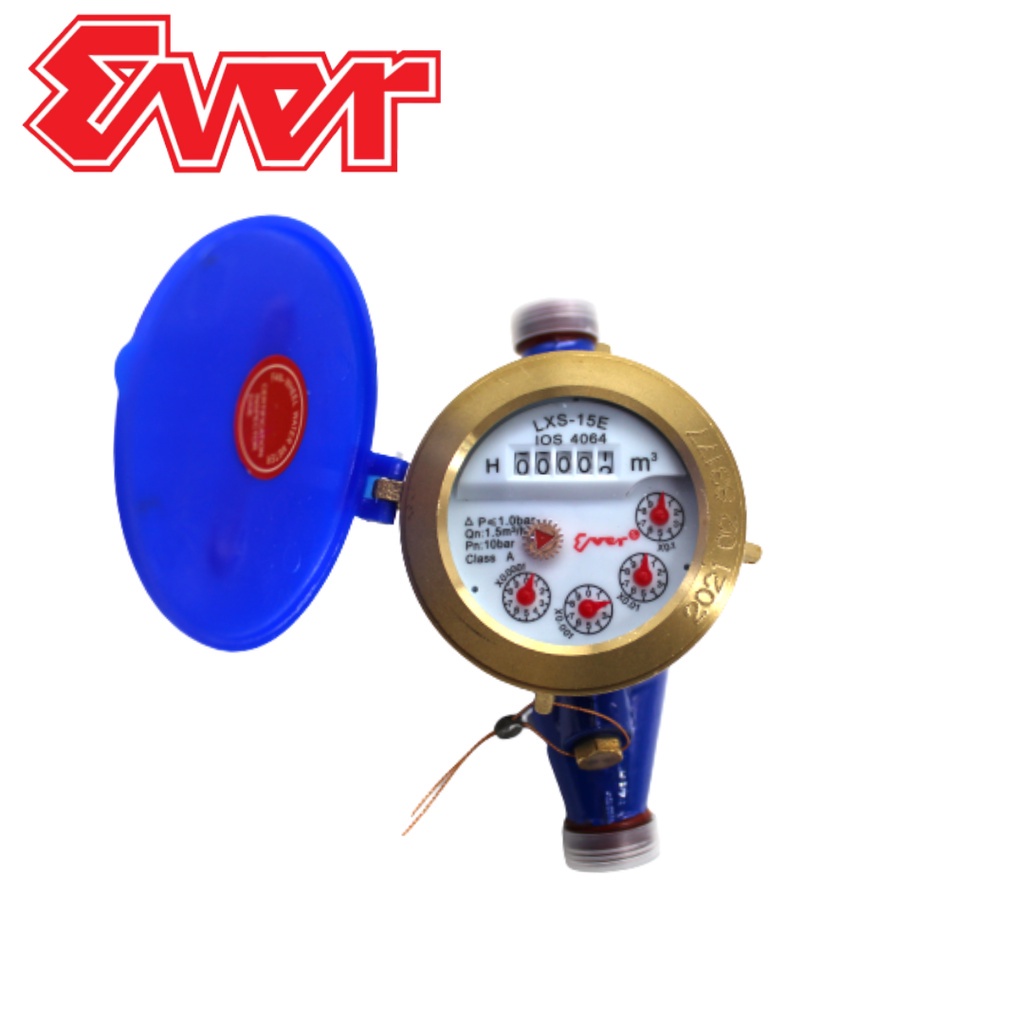 EVER Water Meter Brass Flow Measurement Faucet Cold Water Meter Home ...
