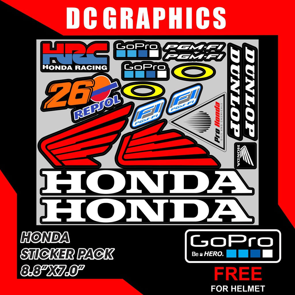 HONDA STICKER PACK HIGH QUALITY | Shopee Philippines