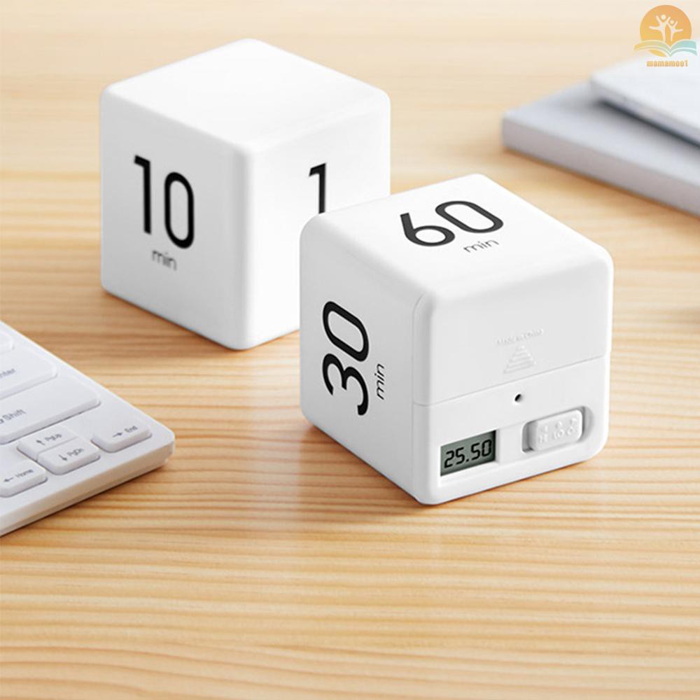 M^M Portable Cube Timer Digital Kitchen Timer Countdown Alarm 15-20-30 ...