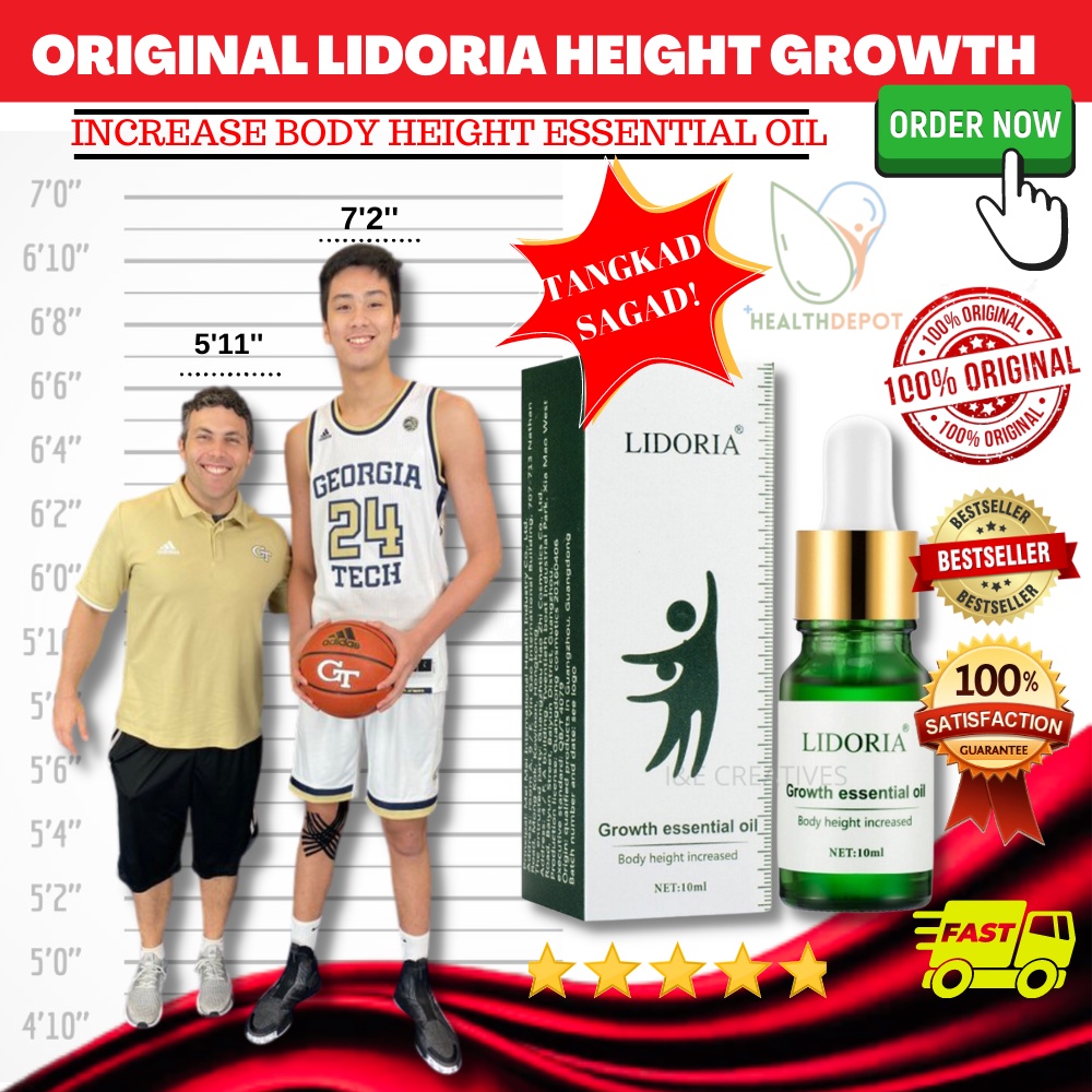 Lidoria Height Growth Essential Oil ORIGINAL Pampatangkad Height ...