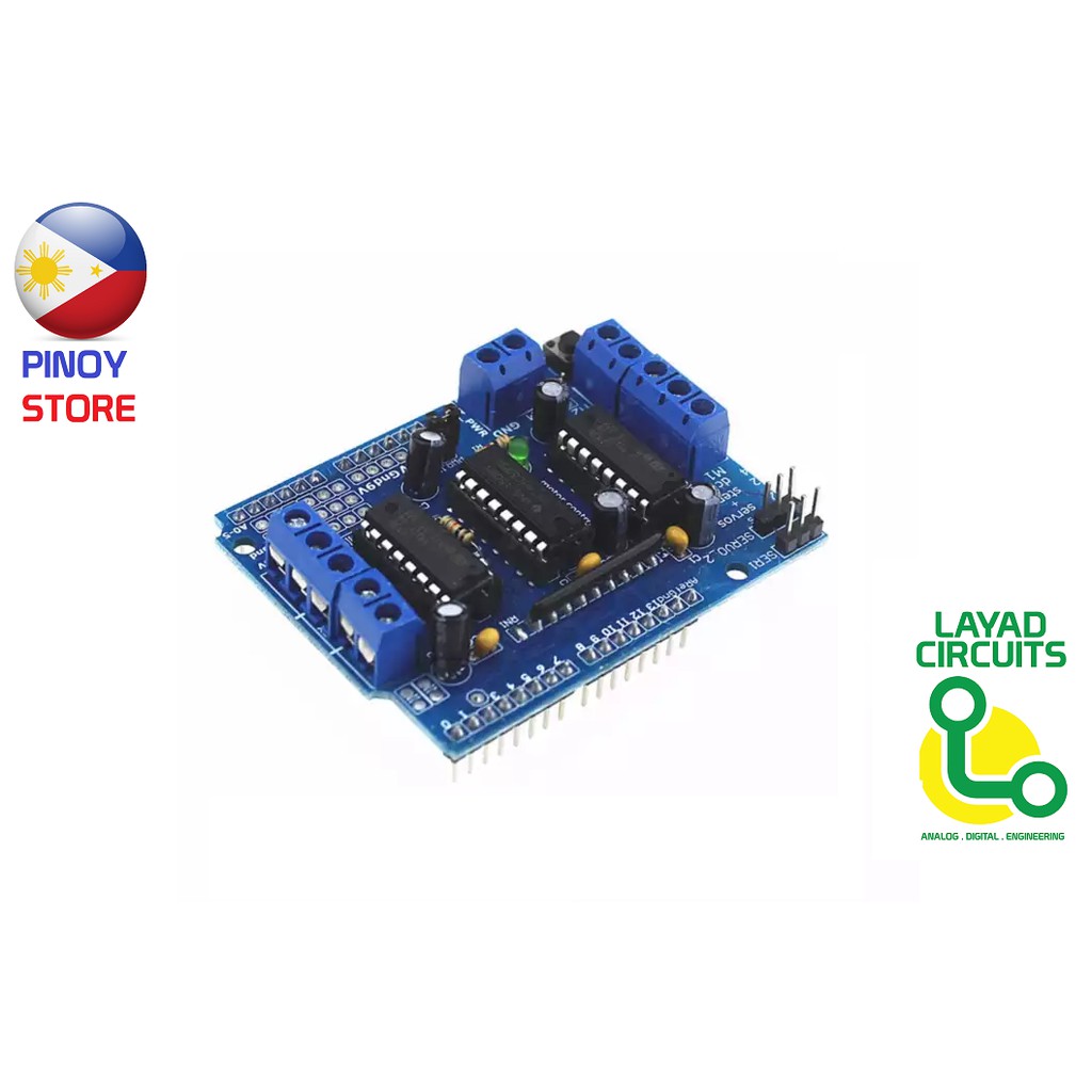 L293D motor shield H bridge motor driver shield v.1 adafruit library ...