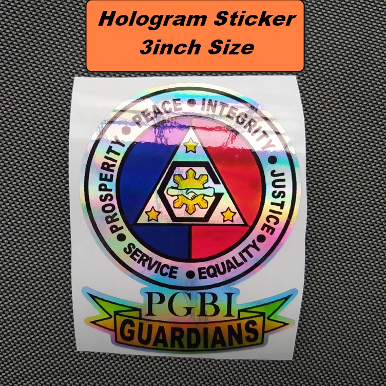 PGBI Guardians Guardian Hologram Reflectorise Sticker Decals Decal Car ...
