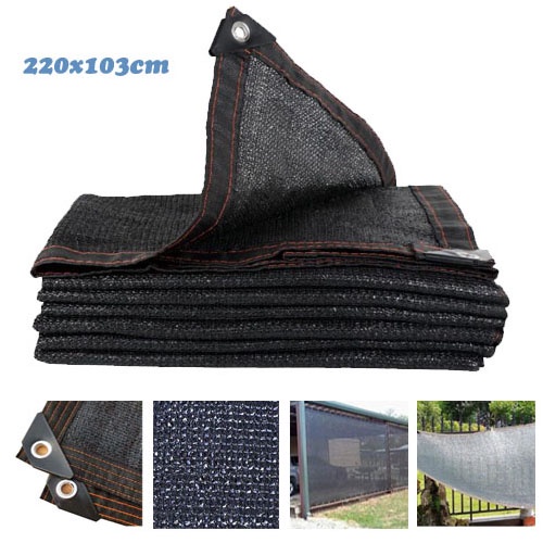 BLACK(TRAPAL) Good Quality 220x103cm Garden Sun Shade Net Multipurpose ...