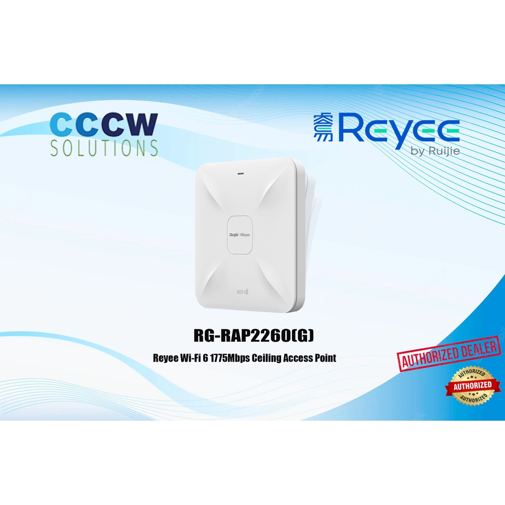 RUIJIE-REYEE RG-RAP2260(G) Wi-Fi 6 1775Mbps Ceiling Access Point ...