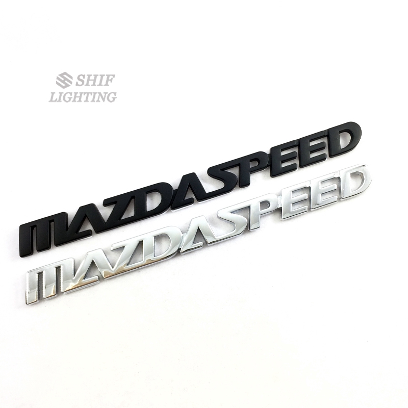 1 x Metal MAZDASPEED MAZDA SPEED Letter Car Auto Rear Trunk Emblem ...