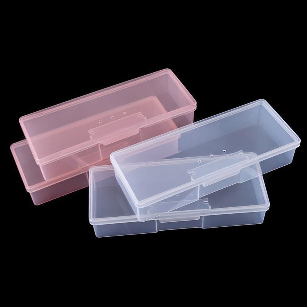 ♔AUSTransparent Nail Supplies Brush Kit Storage Box Plastic Container ...