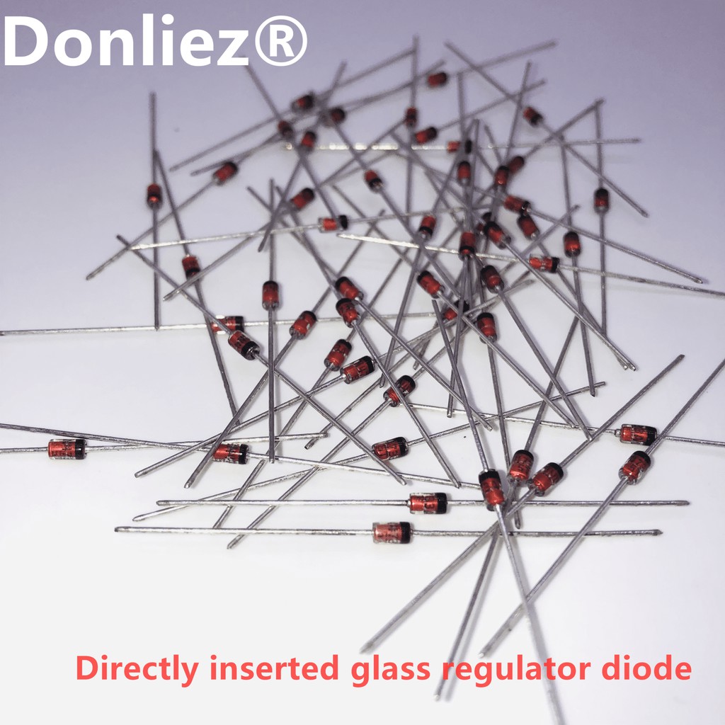 50PCS Direct Plug Glass Regulator Diode 1N4733 4728 4727 3.3V 5.1V 10V 12 16V~36V | Shopee ...