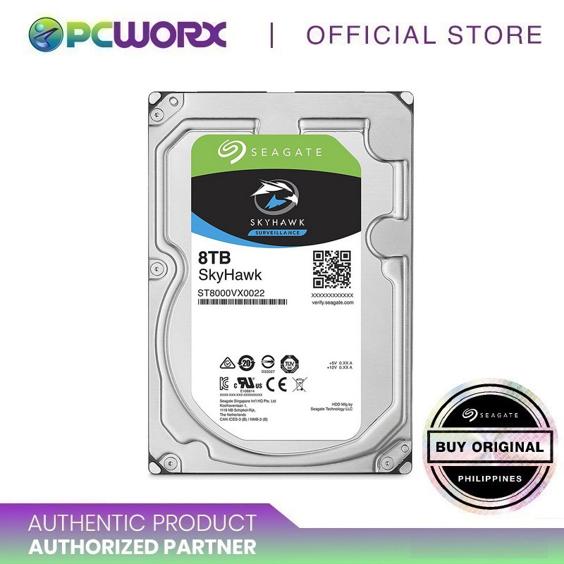 Seagate ST8000VE001 8TB Skyhawk AI 7200RPM 256MB Hard Disk Drive ...