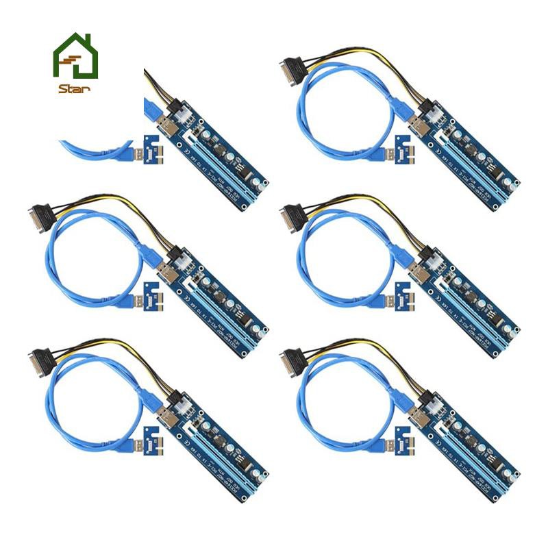 Pcie riser 1x to 16x powered riser adapter card ,60cm usb 3.0 extension ...