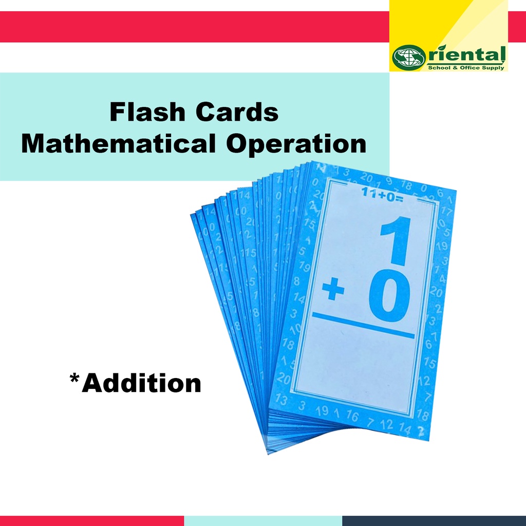 Flash Cards - Additional Operation - Learn how to add or plus - Sold ...