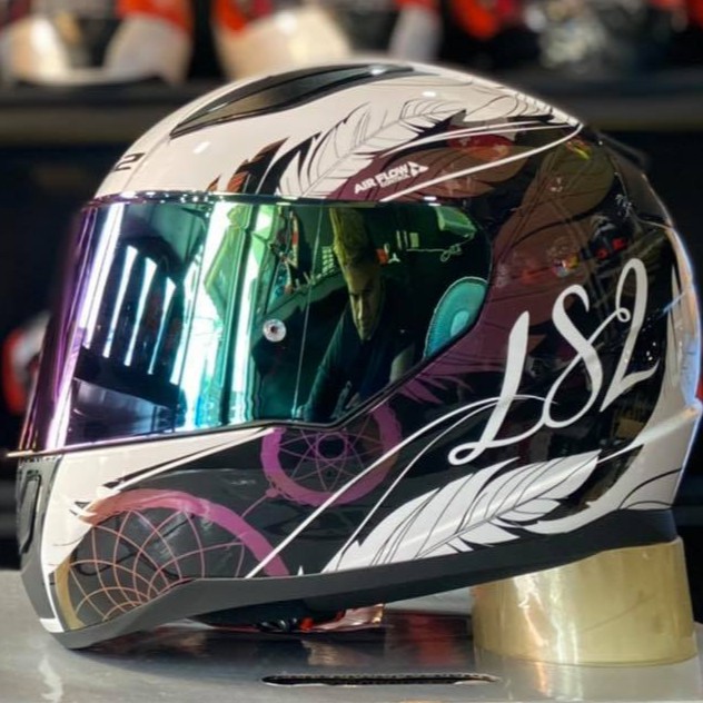 LS2 FF353 RAPID BOHO WHITE BLACK PINK | Shopee Philippines