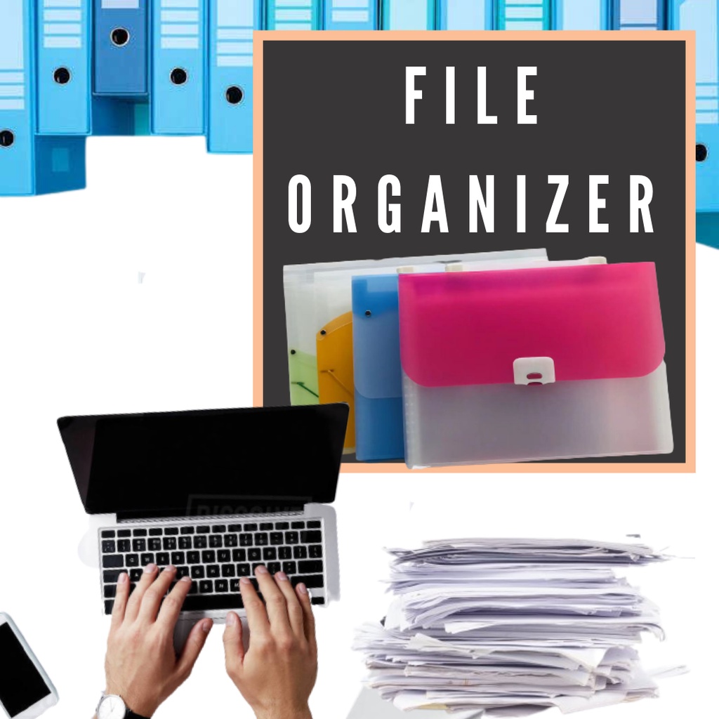 File Organizer - File Case/File Bag Plastic Envelope, Expanding Plastic ...