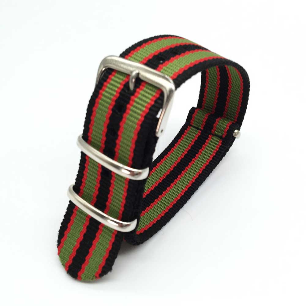 18mm 20mm 22mm 24mm Colorful Striped Nato Strap for Army Sport Watch ...