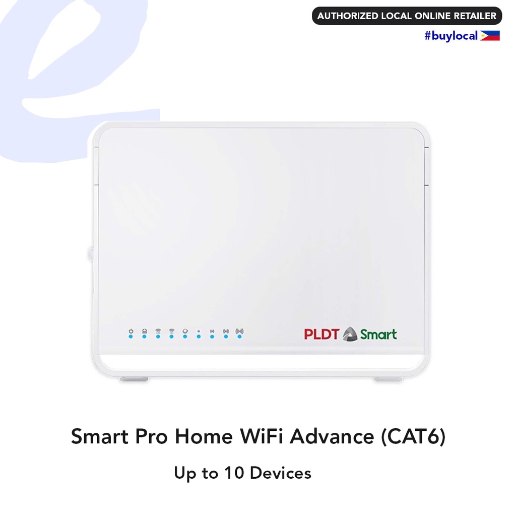 PLDT/Smart Pro Home WiFi Advance (CAT6) Up to 10 Devices | Shopee ...