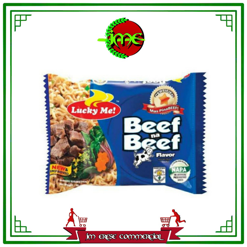 Lucky Me! Instant Mami Beef na Beef Flavor (72pcs x 55g) presyo ₱762