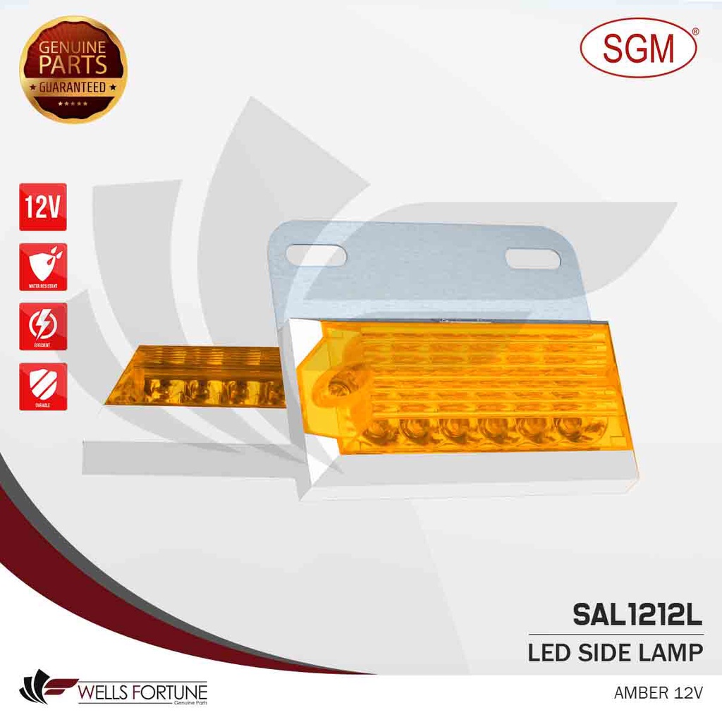 SGM LED SIDE MARKER LIGHT LED CLEARANCE LAMP FOR TRUCK JEEP 12 VOLTS 24 ...