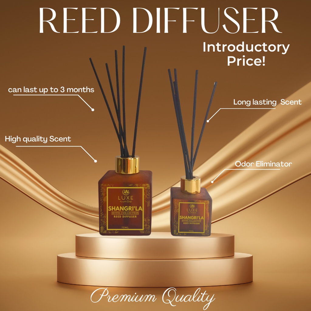 Premium Reed Diffuser Luxury Hotel and Spa Scents Luxe Essential | Shopee Philippines