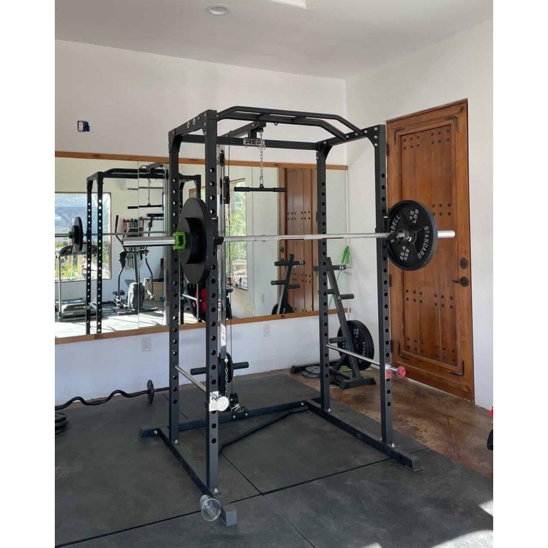 REP PR-1100 HOME GYM POWER RACK WITH LAT PULL DOWN | Shopee Philippines