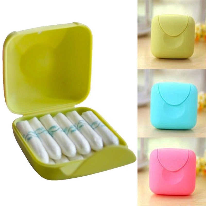 Portable Mini Tampons Storage Box / Cosmetic Cotton Jewelry Storage Box ...