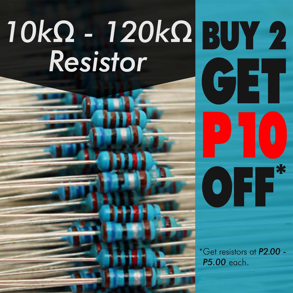 10k Ohms - 120k Ohms Resistor 1/4W 1/2W 1W Metal or Carbon Film Ω DIY ...