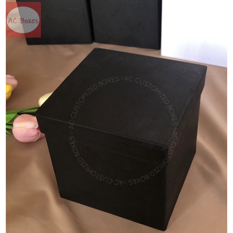 Hard Box | 5x5x5 inches Black | Shopee Philippines