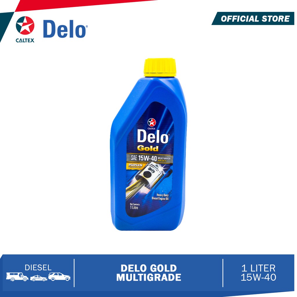 Caltex Delo Gold Multigrade SAE 15W40 1 Liter | Shopee Philippines