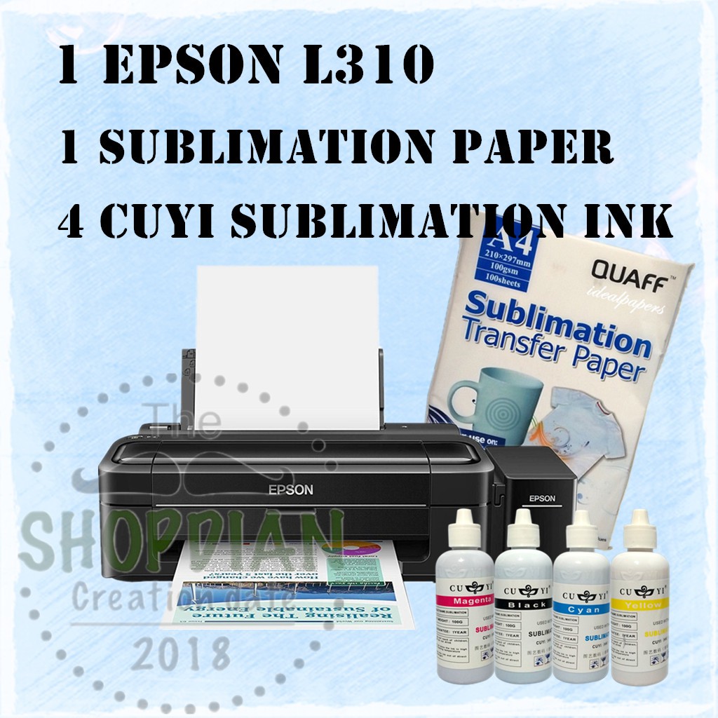 Epson L310 Single Function Printer With Sublimation Ink | Shopee ...