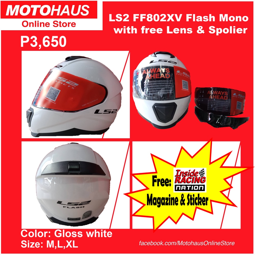 Ls2 Ff802xv Flash Mono Shopee Philippines