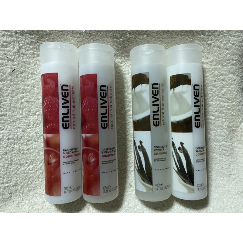 Enliven Natural Fruit Extracts Coconut & Vanilla/Rasberry & Red Apple ...