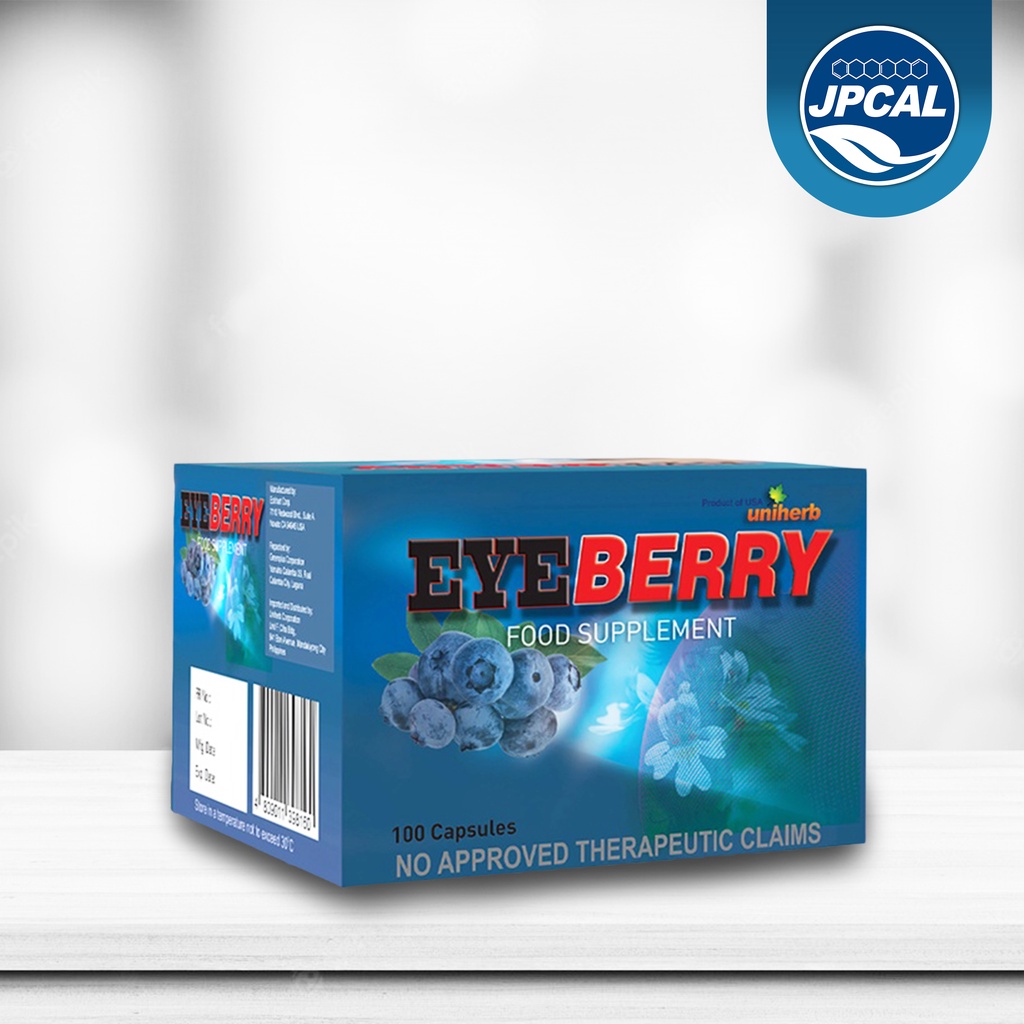 EYEBERRY FOOD SUPPLEMENT 100 CAPSULES | Shopee Philippines