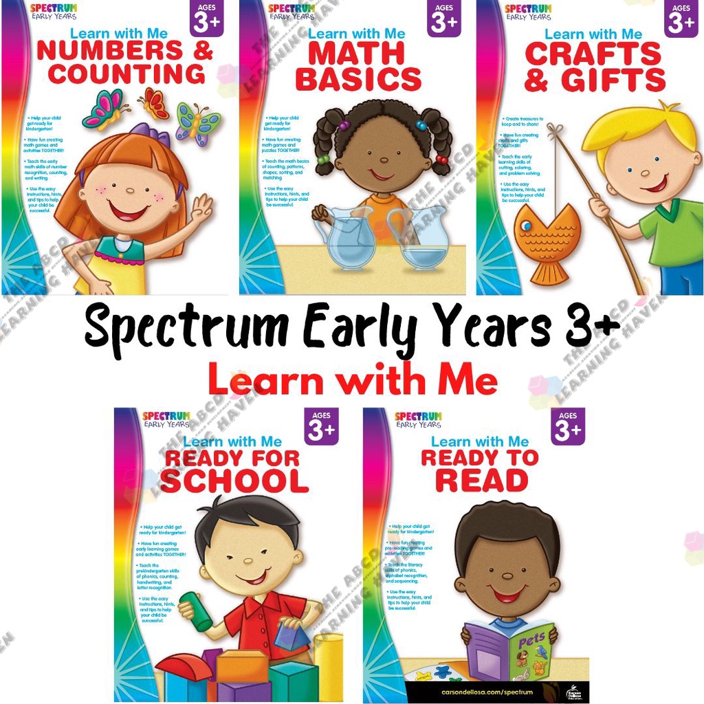 Spectrum Early Years 3+ Workbook Learn With Me (Grade Preschool to K ...
