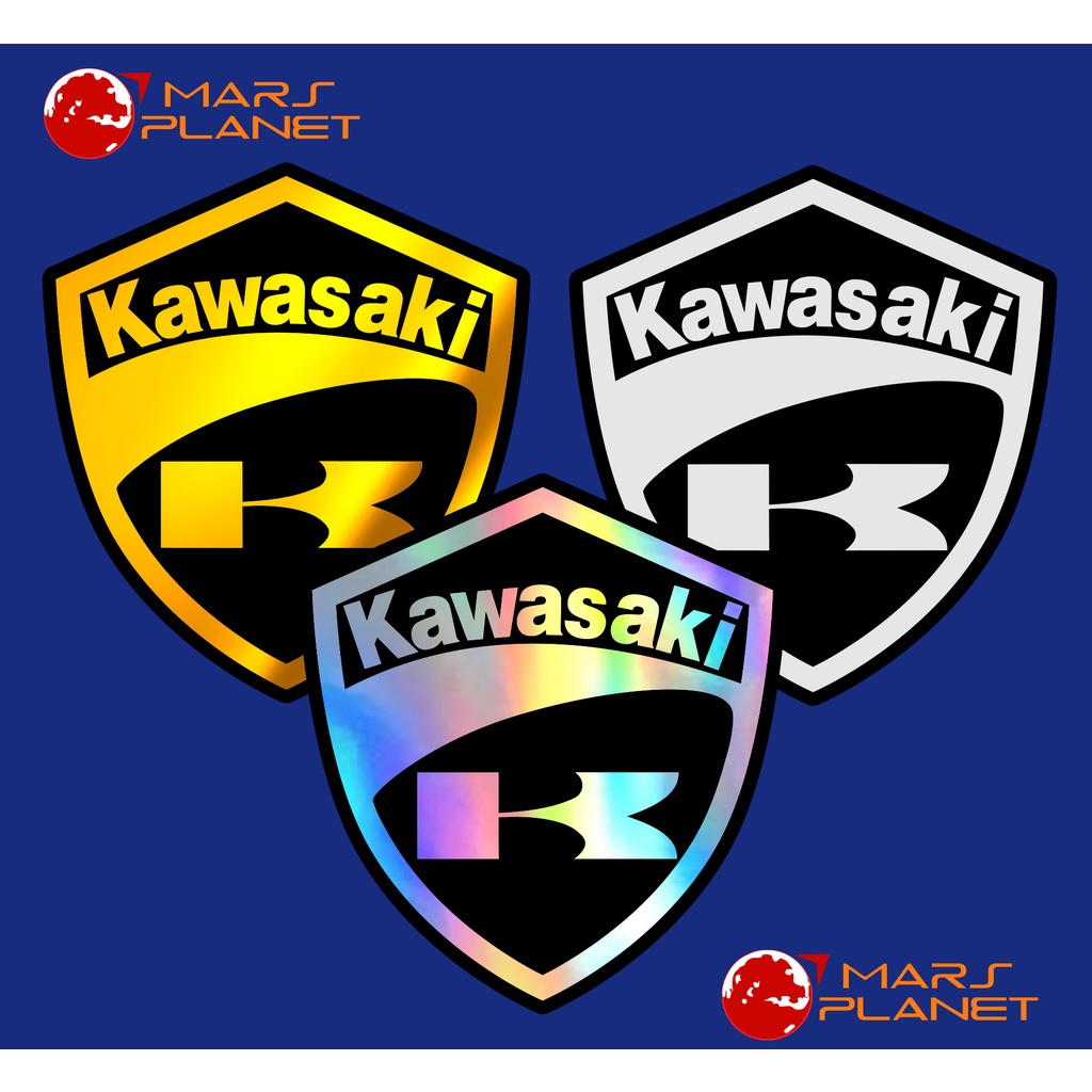 KAWASAKI STICKER DECAL MOTORCYCLE EMBLEM | Shopee Philippines