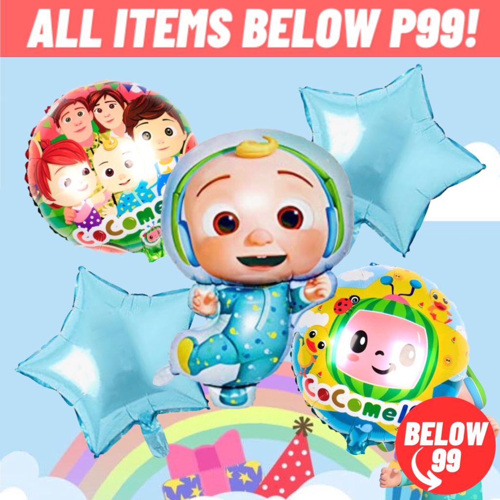 Cocomelon Balloon Set 5 in 1 Cocomelon Party Needs Cocomelon Theme ...