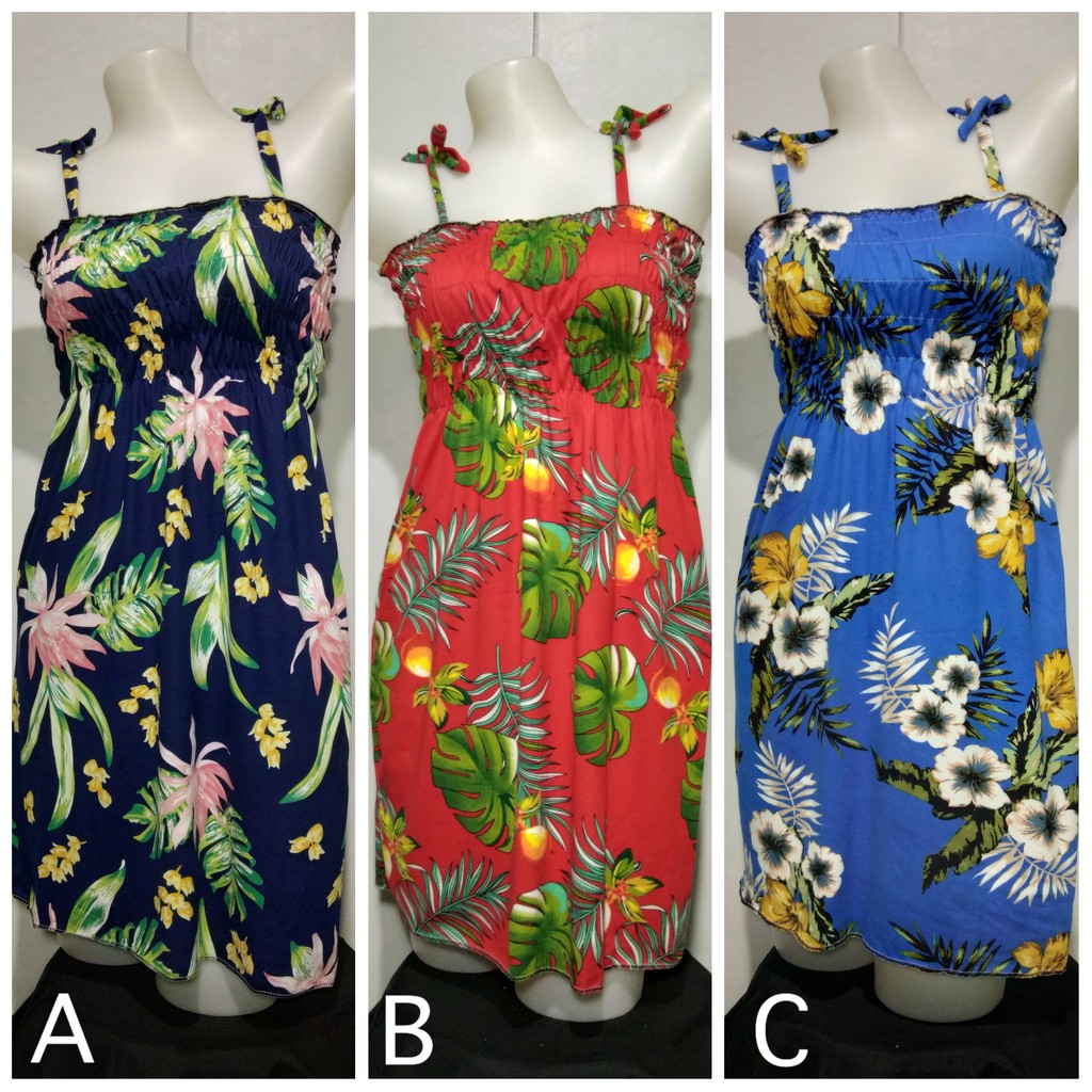 Mini Daster / Spaghetti Dress for Ladies | Shopee Philippines